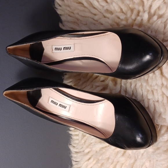 Miu Miu | Shoes | Miu Miu Platform Heels | Poshmark